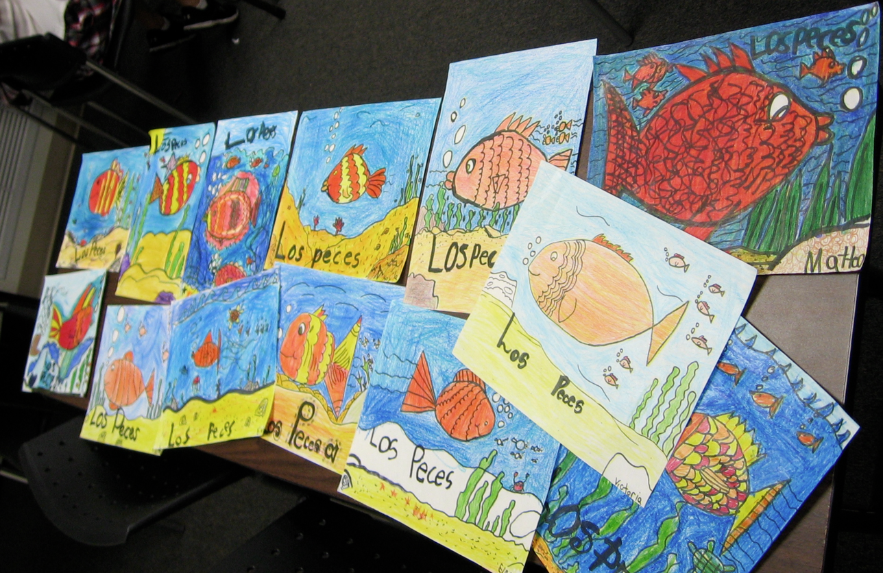 Art Instructor Danica Papali: 2nd Grade Fish Illustrations Card Sale!