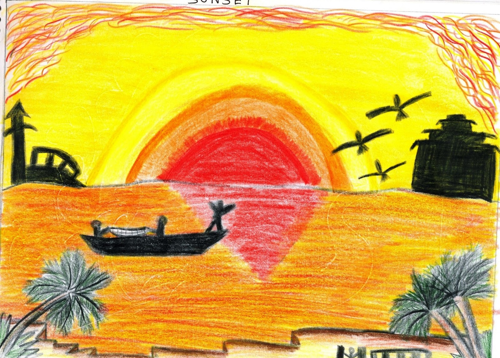 little master Iban.s colorful drawing