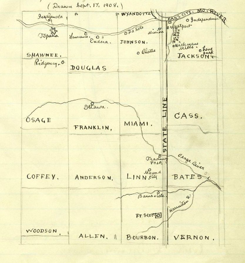 The 2nd Kansas State Militia and the Battle of The Blue: Maps