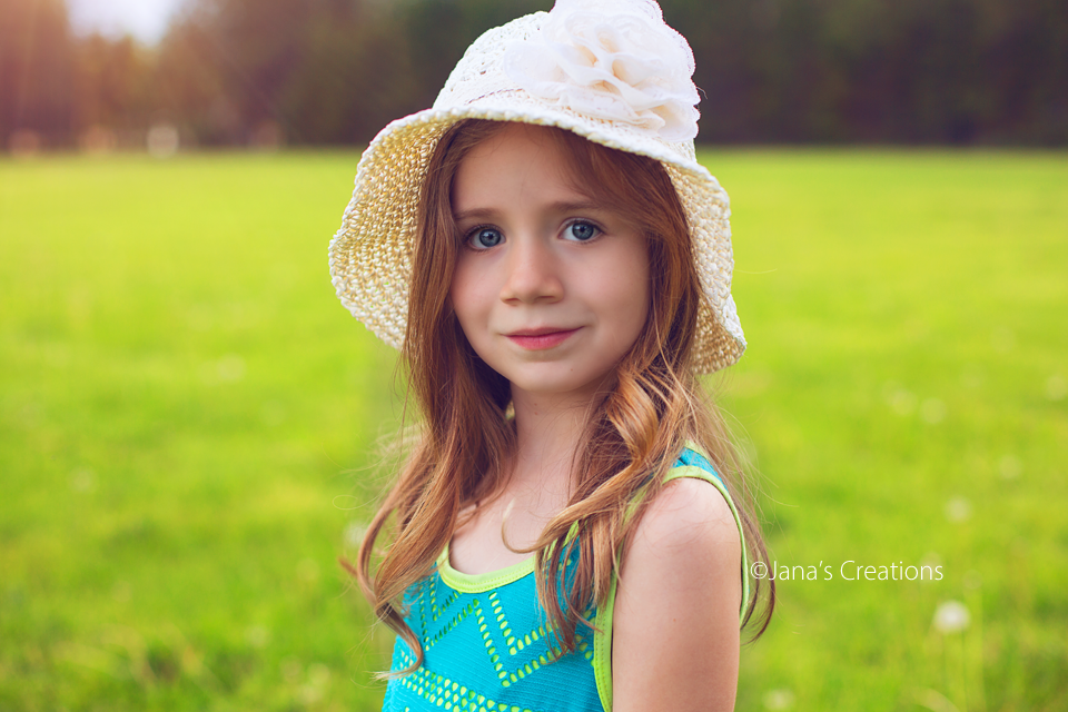 Jana's Creations: The most beautiful 7 yr old I know......