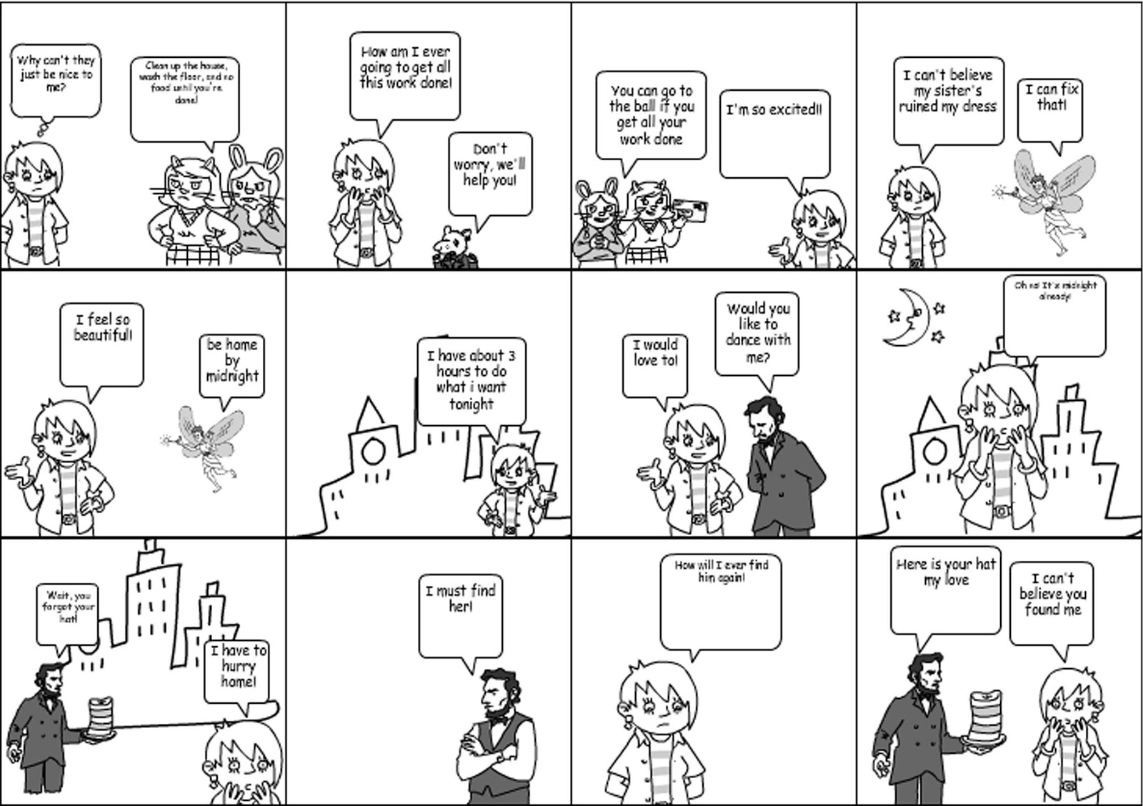 Digital Media Projects: Cinderella Comic Strip