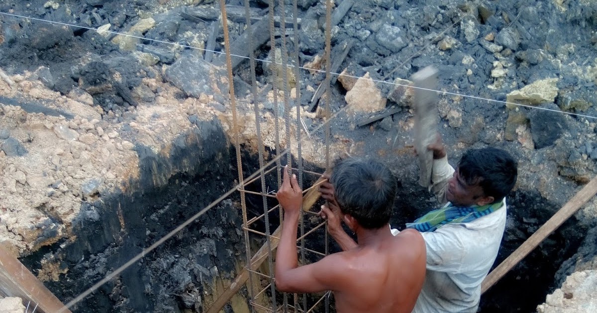 BINA BANGLO IDAMAN: 9. PROSES PAD FOOTING DAN TIANG STUMP