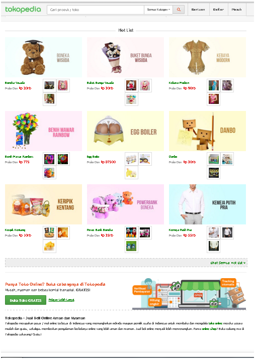 RAMDHAN'S BLOG ☺: Analisis Web Design IMK Tokopedia