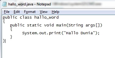 Membuat Program Dasar Java Hallo World - SIAP UJIAN