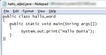 Membuat Program Dasar Java Hallo World - SIAP UJIAN