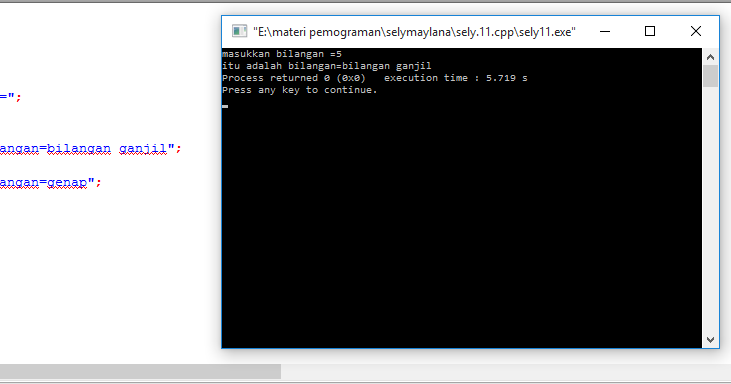 AYOK BELAJAR: Contoh Pemograman Menentukan Bilangan Ganjil Genap