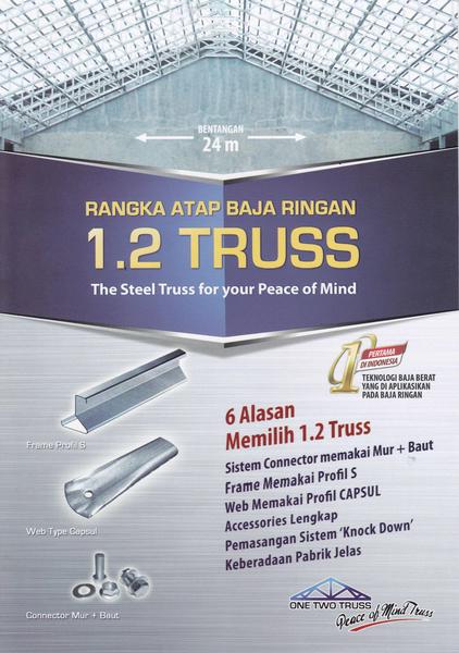 Rangka baja ringan 1.2 truss connector mur dan baut | SOLUSI ATAP