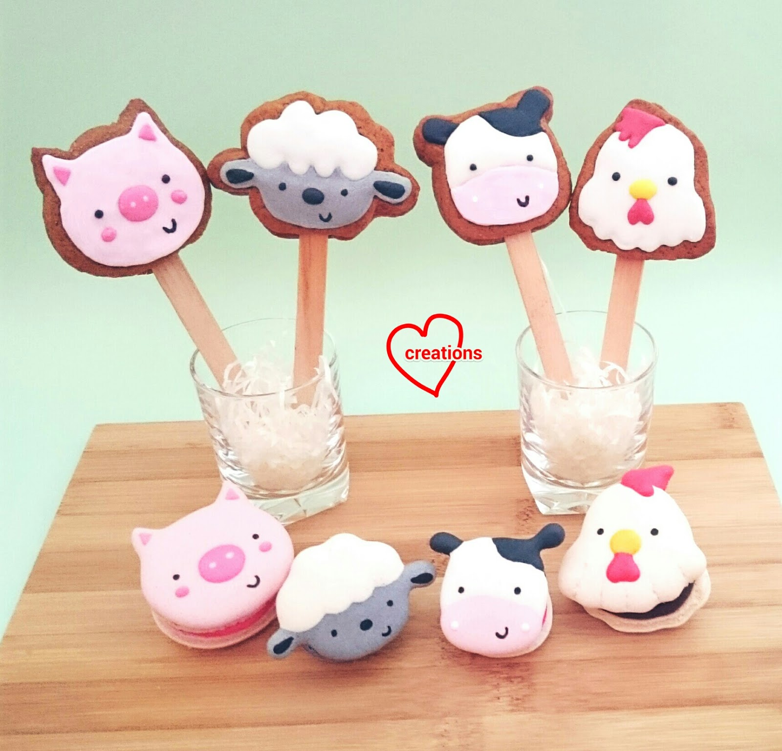 Loving Creations for You: Barnyard Themed Macarons & Brown Sugar ...