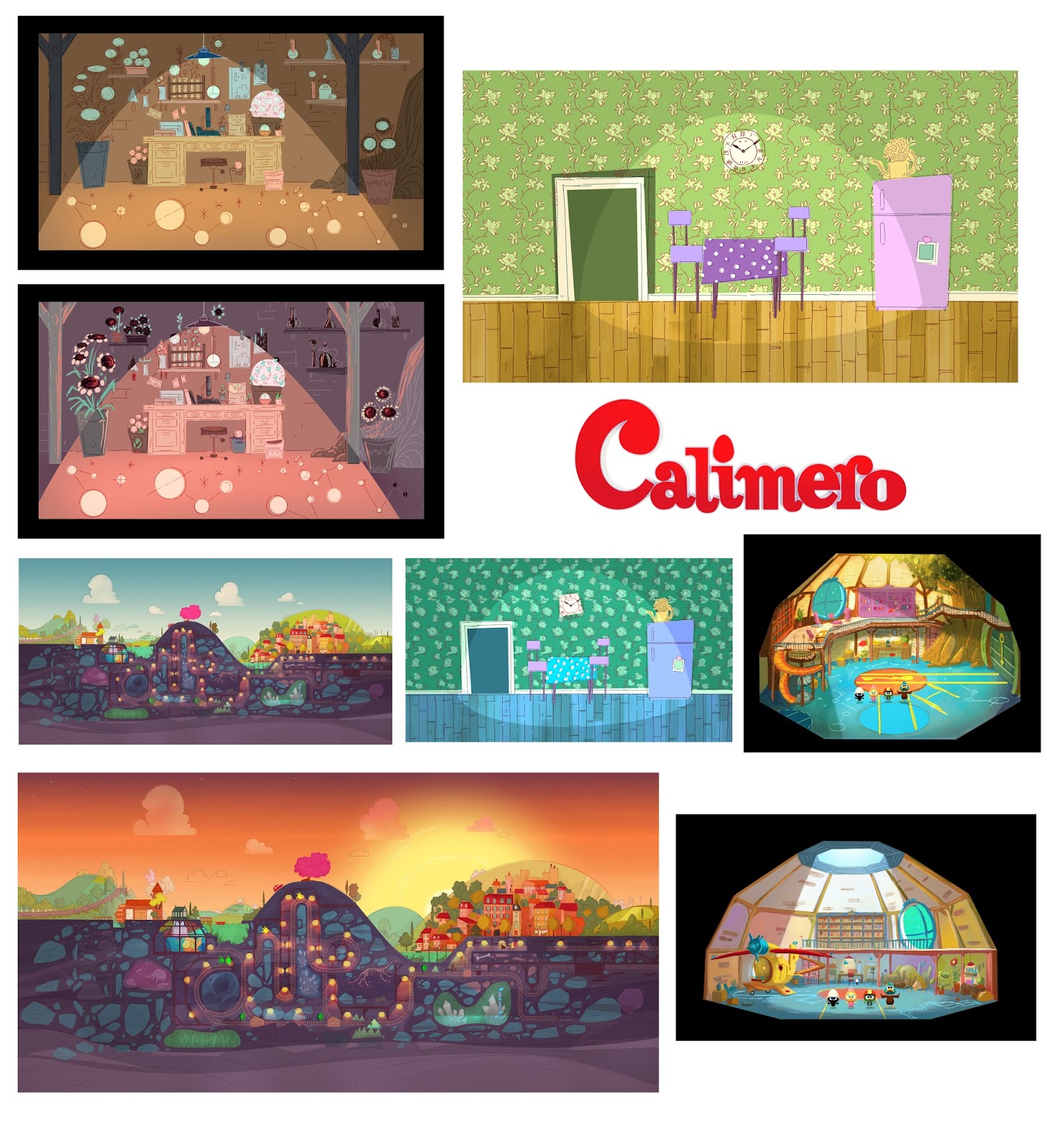 OLIVIER BRUT ANIM: CALIMERO (Gaumont) Lead Background Color