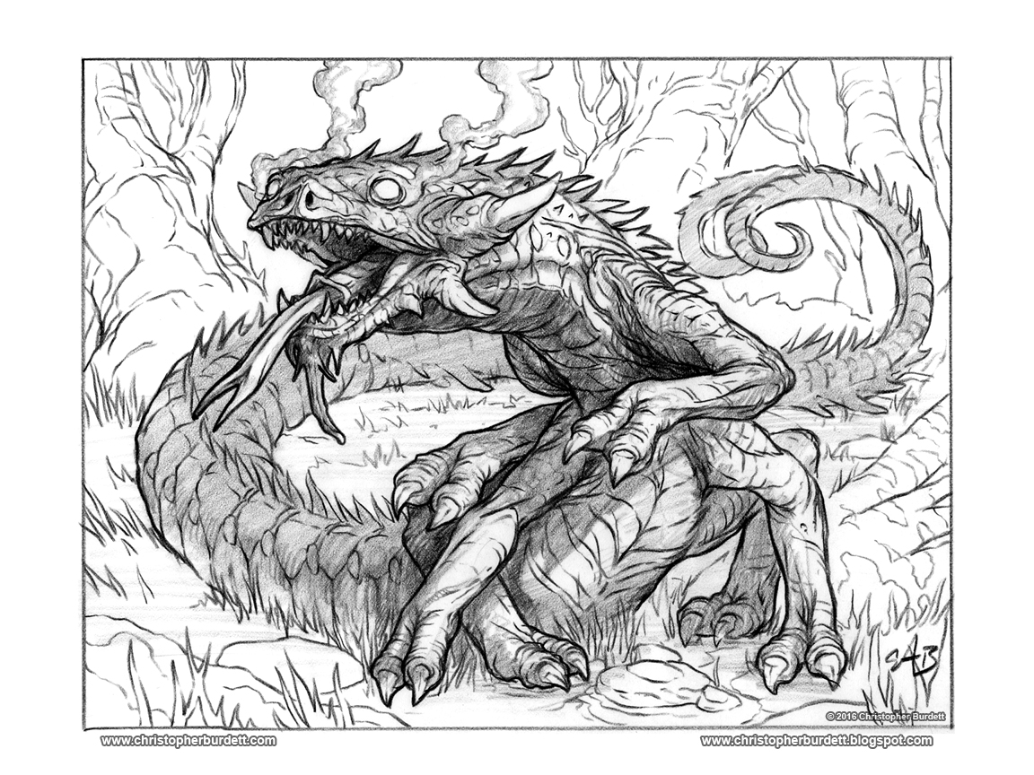 Basilisk Coloring Pages