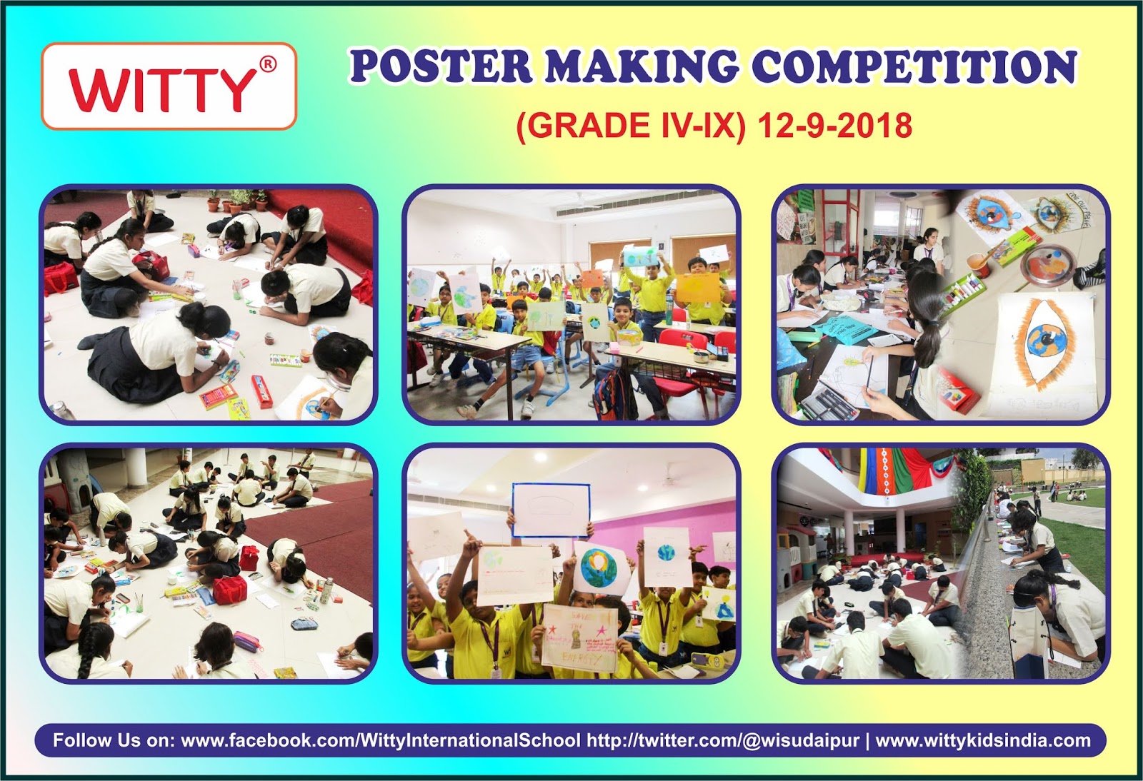 On the top of the World...: Poster Making Competition at WIS, Udaipur