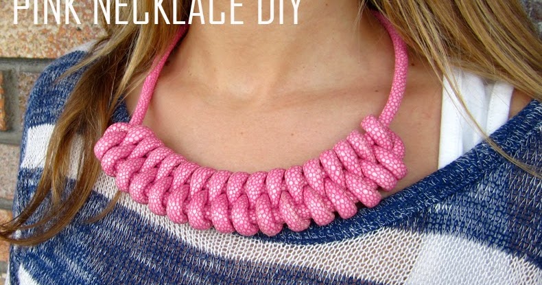 PINK NECKLACE DIY | MY WHITE IDEA DIY