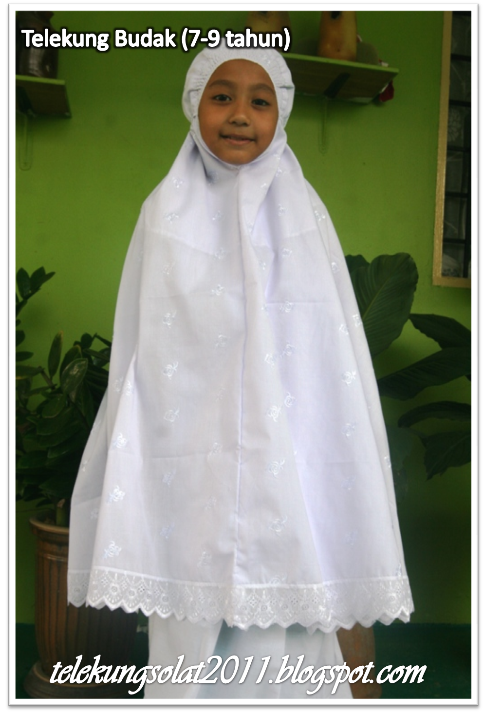 Telekung Solat: Telekung Smocking Kanak-kanak