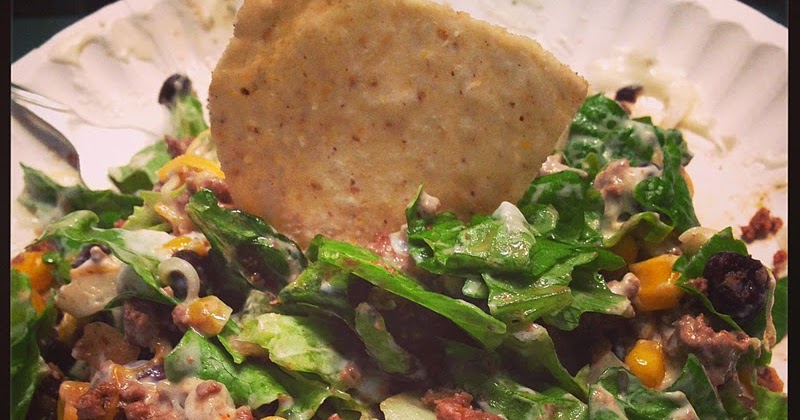 Adoring The Simple Taco Salad With Greek Yogurt