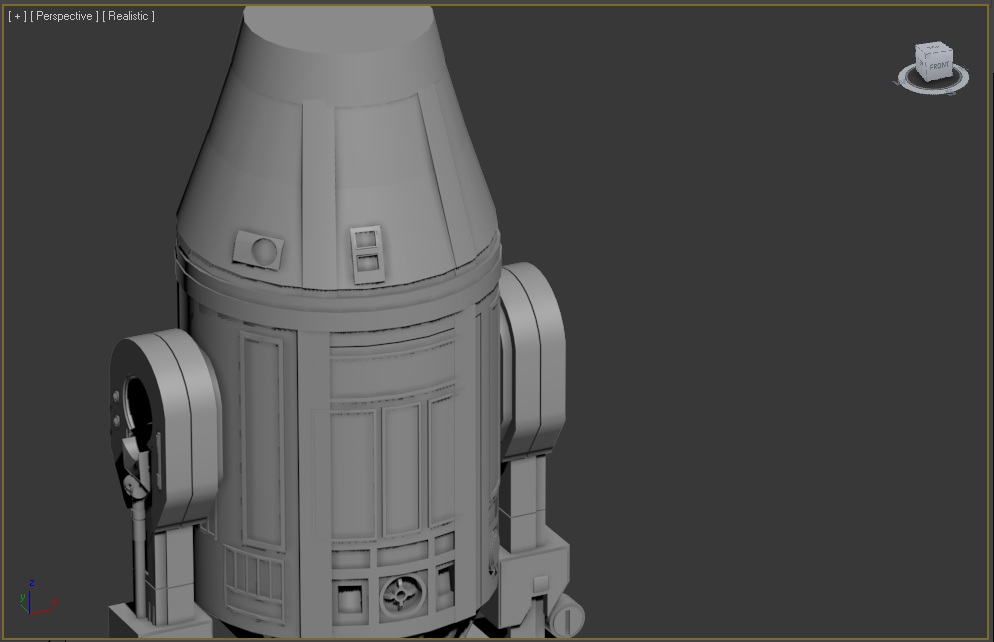 3D Modelling & Animation: Assignment Model 5 - Evil R2-D2