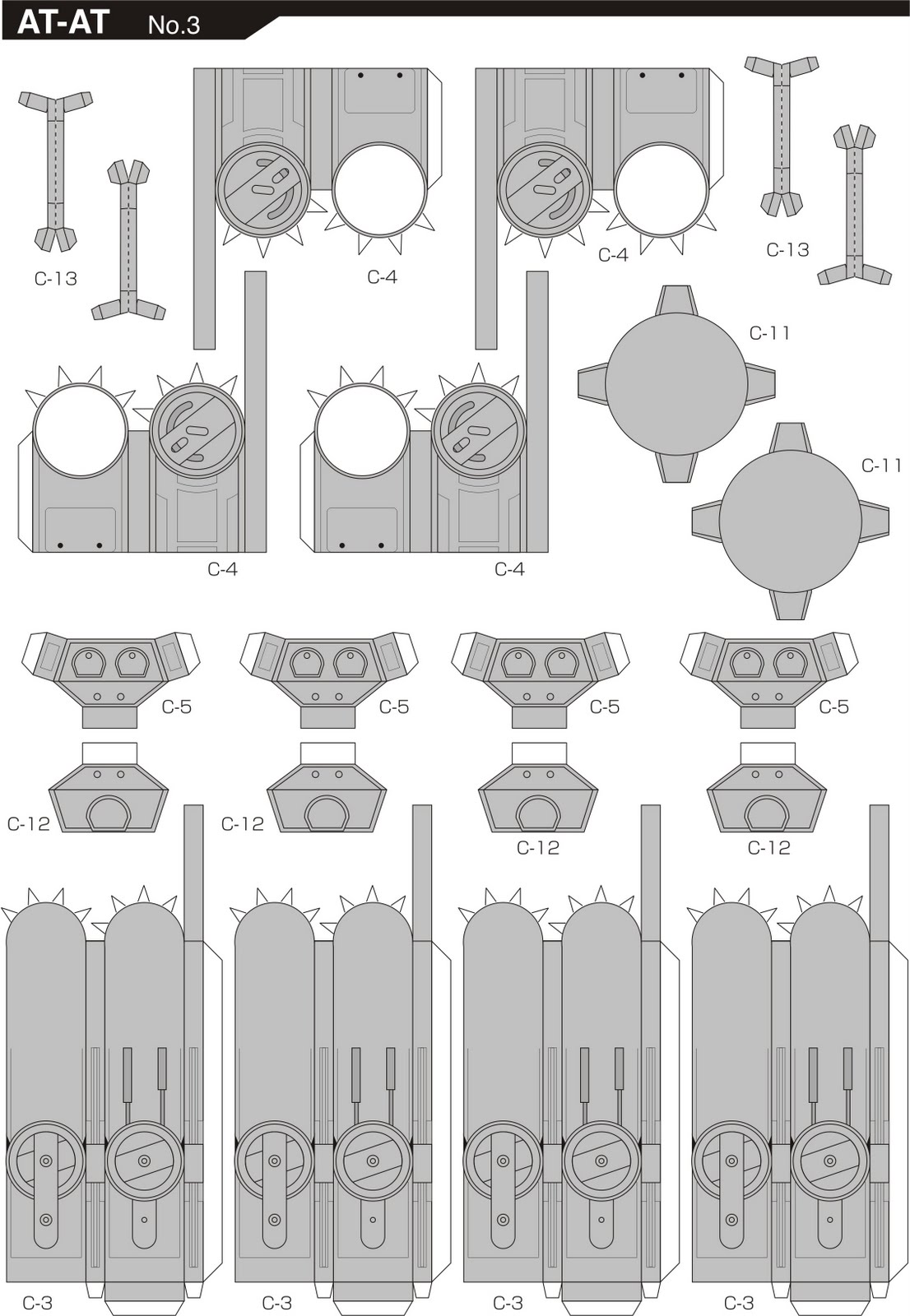 Jedi Ferlu Mocas: AT AT Paper Craf