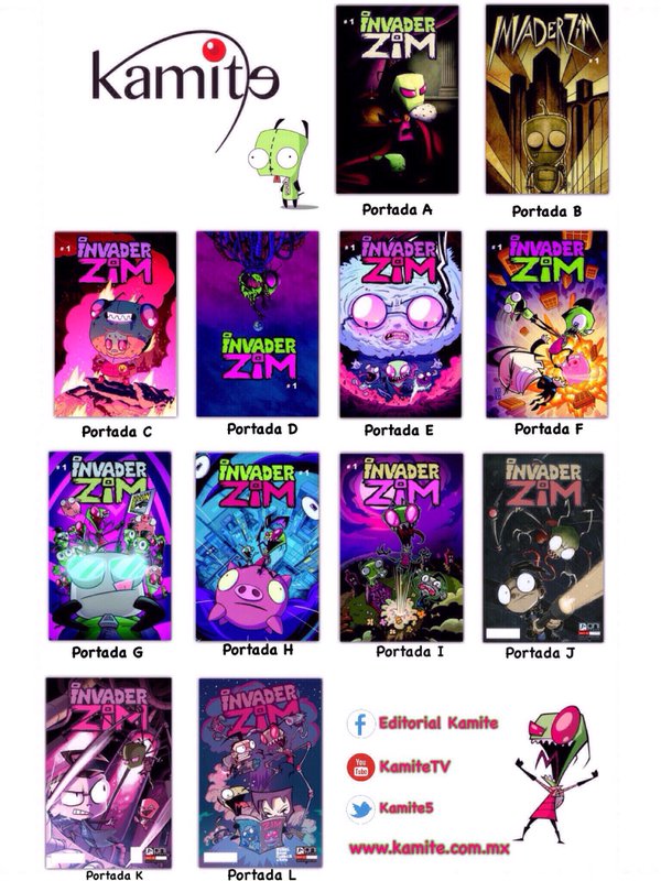 Daily Comics Mexico: Invader Zim #1 - Editorial Kamite