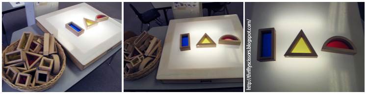 Use a Light Table to Teach About Colors and Shapes | Thrifty Scissors
