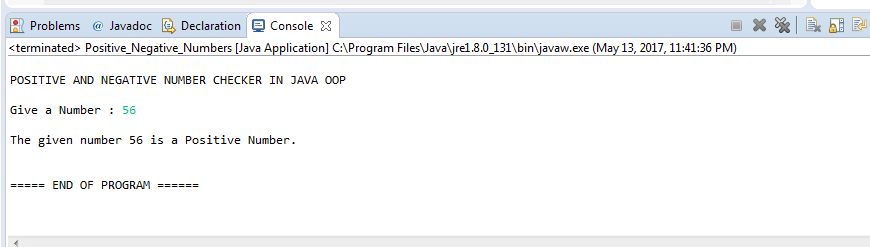 Free Programming Source Codes And Computer Programming Tutorials Positive And Negative Number