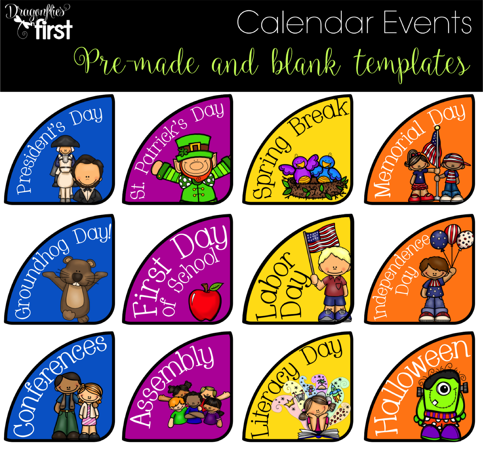 Calendar Simplicity and Bright and Bold Classroom Essentials – Traci ...