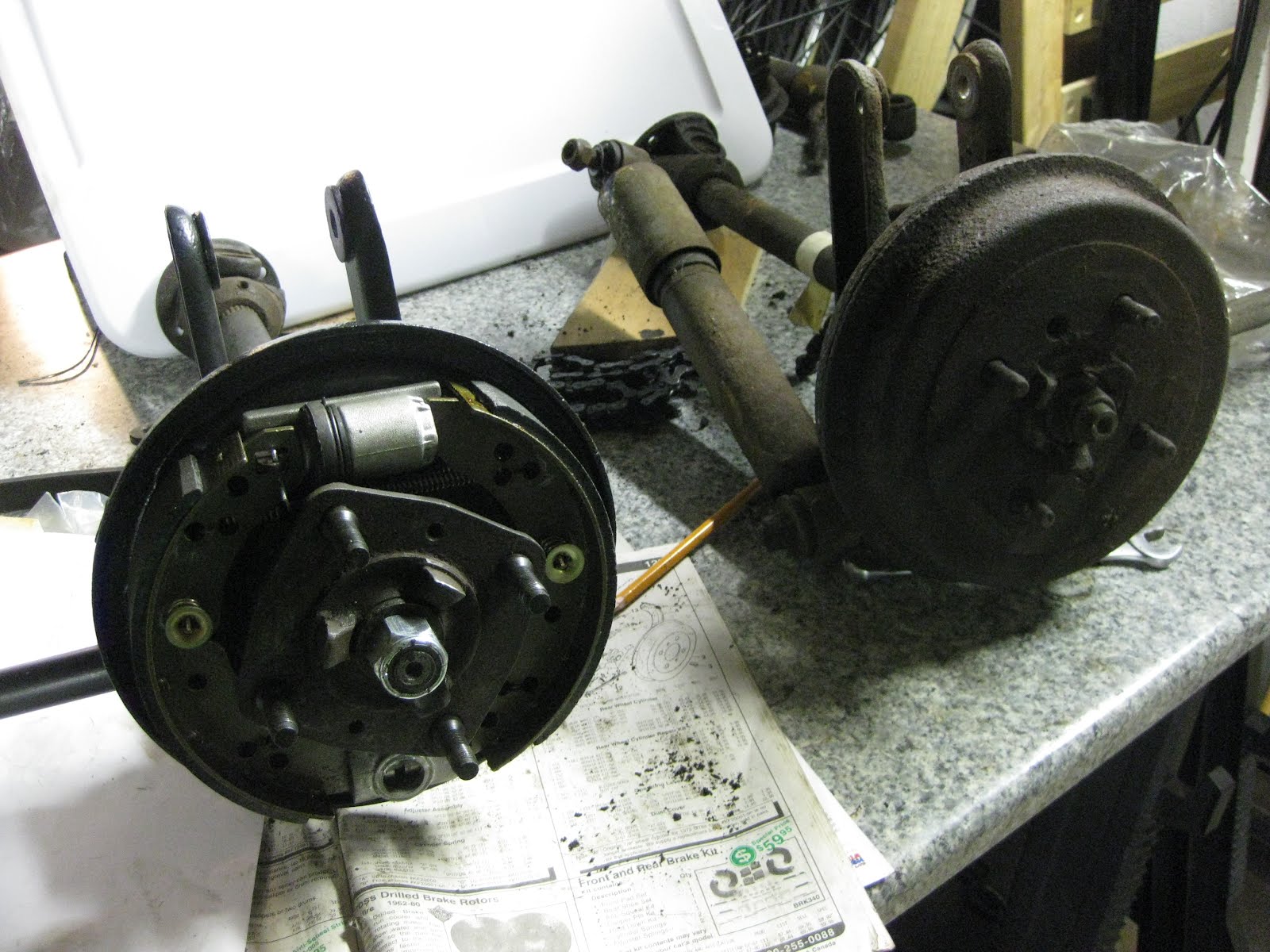 Adventures in Restoring a 1968 Triumph Spitfire: Before and after rear ...