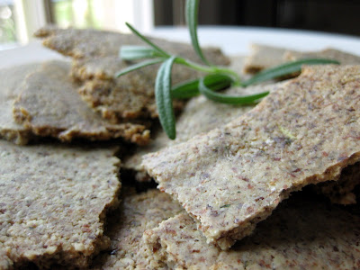 Miranda's Untamed Kitchen: (Flourless) Rosemary Garlic Crackers