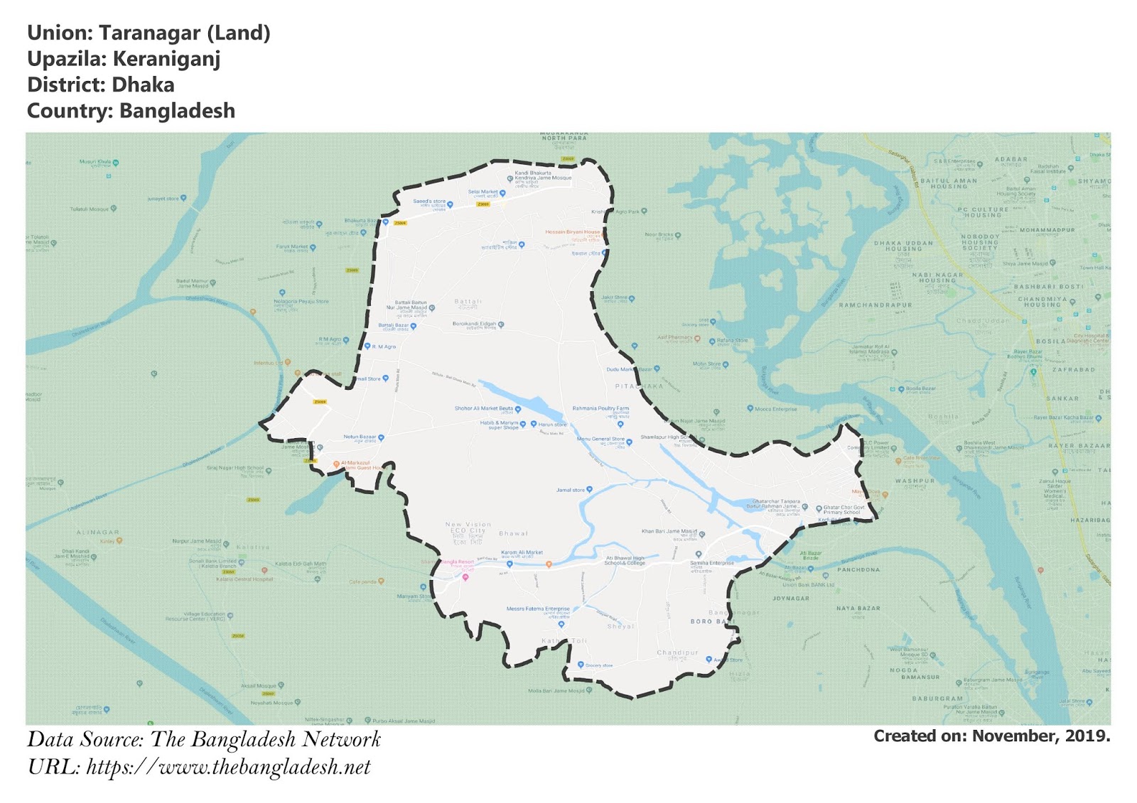 Taranagar Union, Dhaka