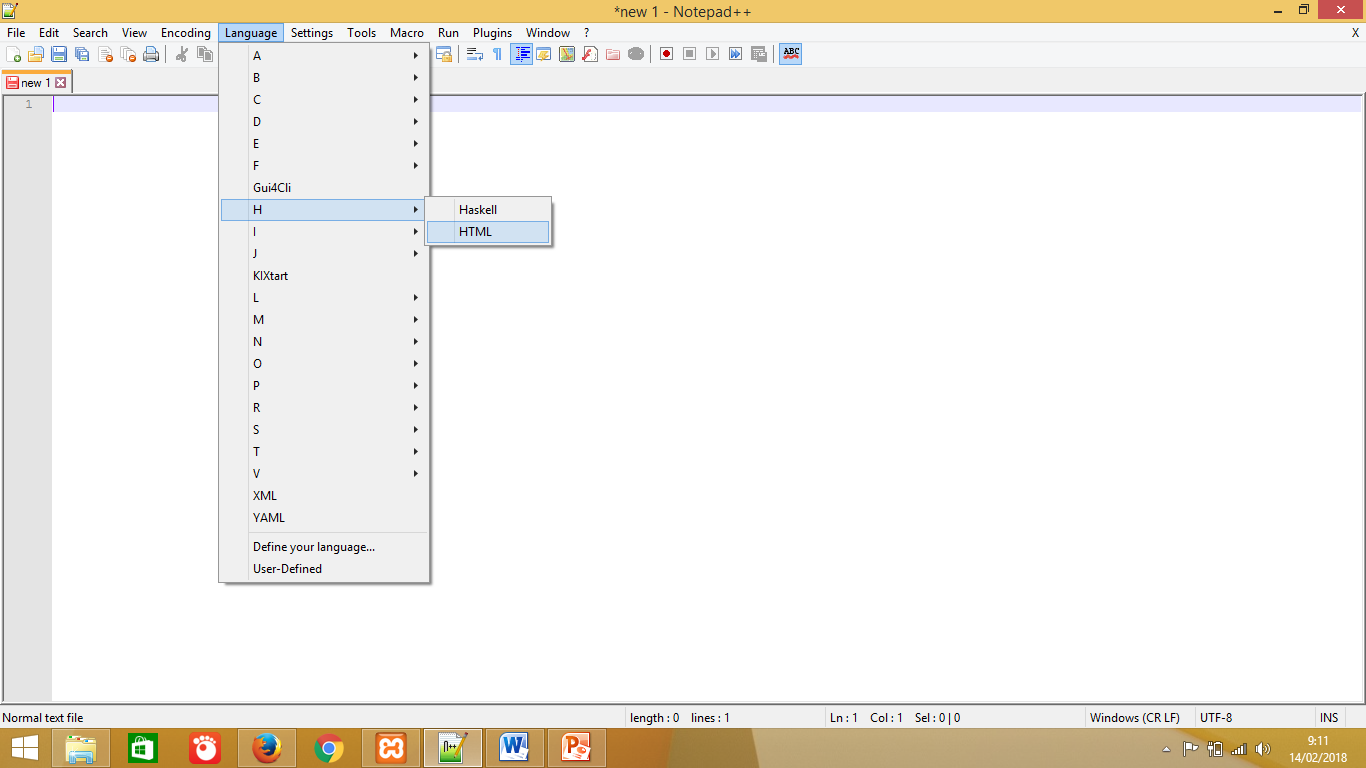 Membuat Form Sederhana Menggunakan HTML dengan Notepad++