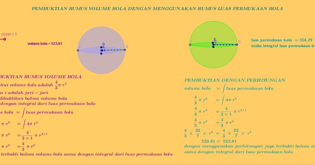 Ide 21+ Rumus Luas Bola, Volume Pondasi