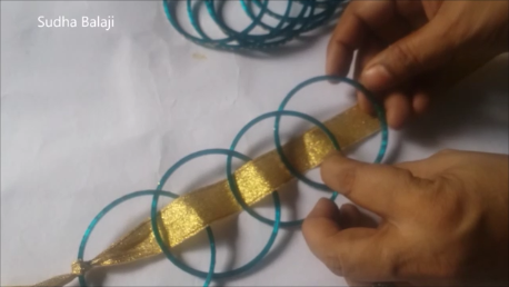 How to make glass bangle garland