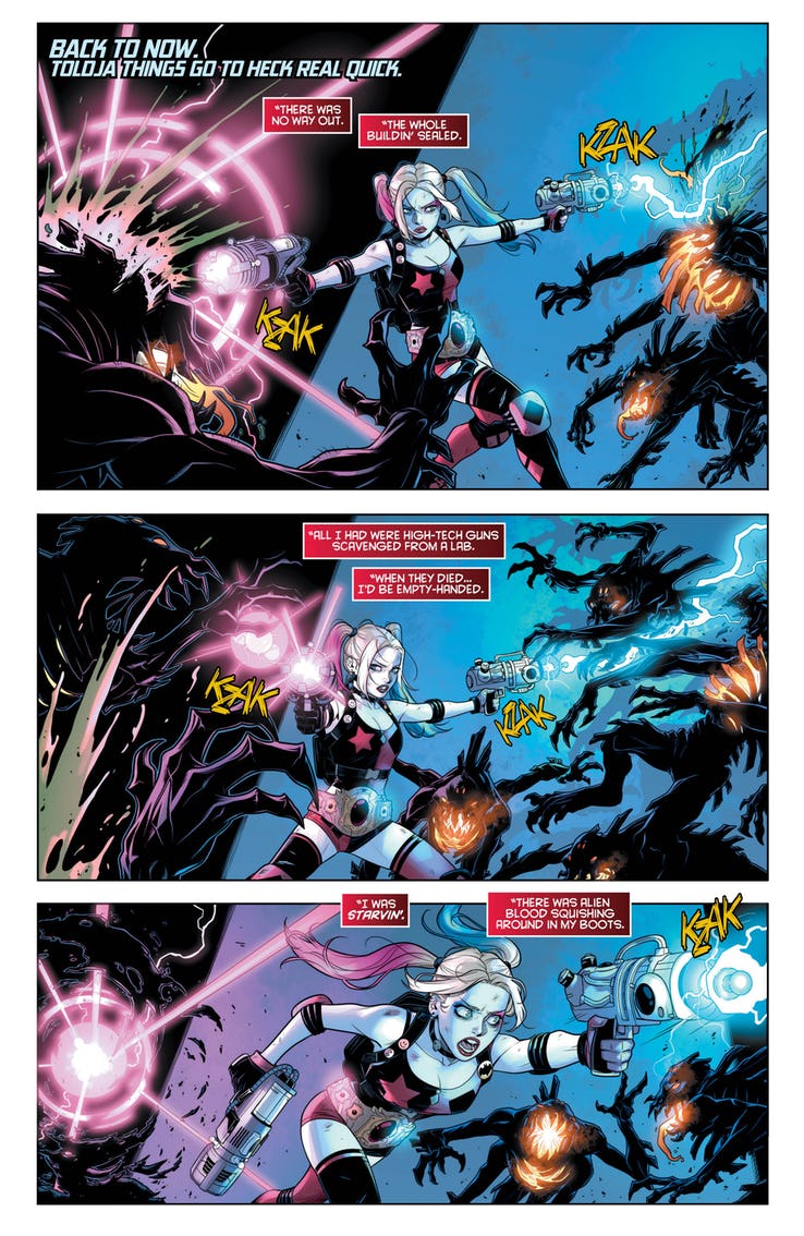 Cómic: Un vistazo a Harley Quinn núm 60, de Sam Humphries y Sami Basri.