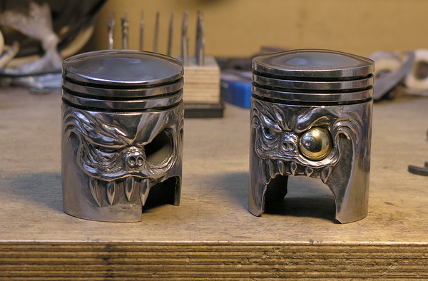 GearHedz Shift Knobs: MANIPULATED "REAL" PISTONS
