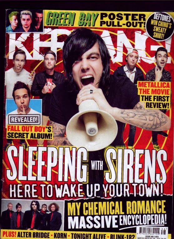 WDF Media Izzy Morris: Kerrang Magazine - Front Cover Analysis