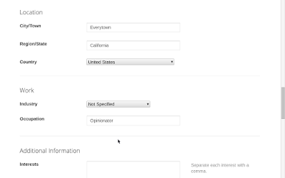 Customize your Blogger Profile