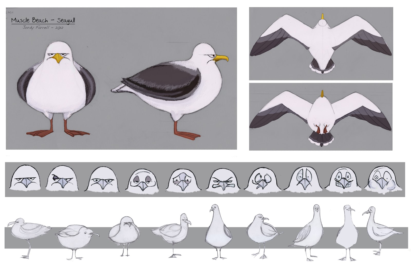 jordylikesbirds: Muscle Beach: Seagull & Octopus