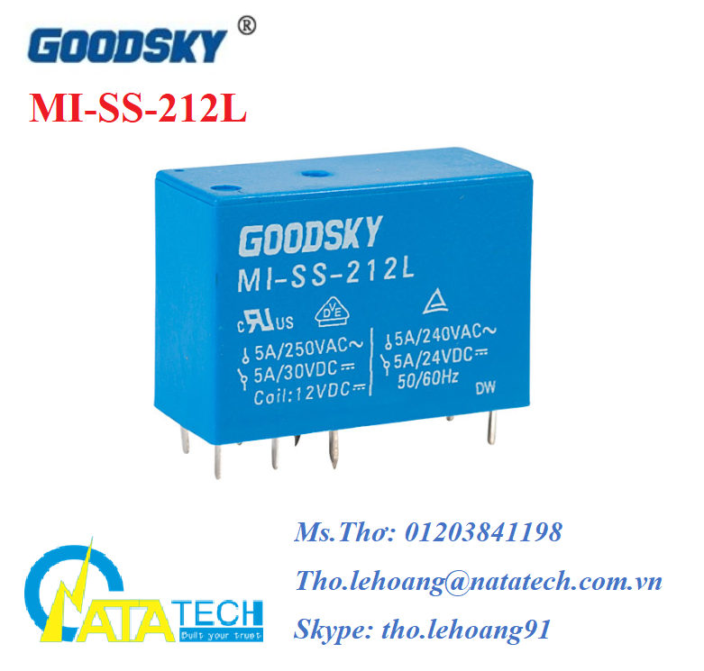Relays Goodsky MI-SS-212L, MI-SS-212D