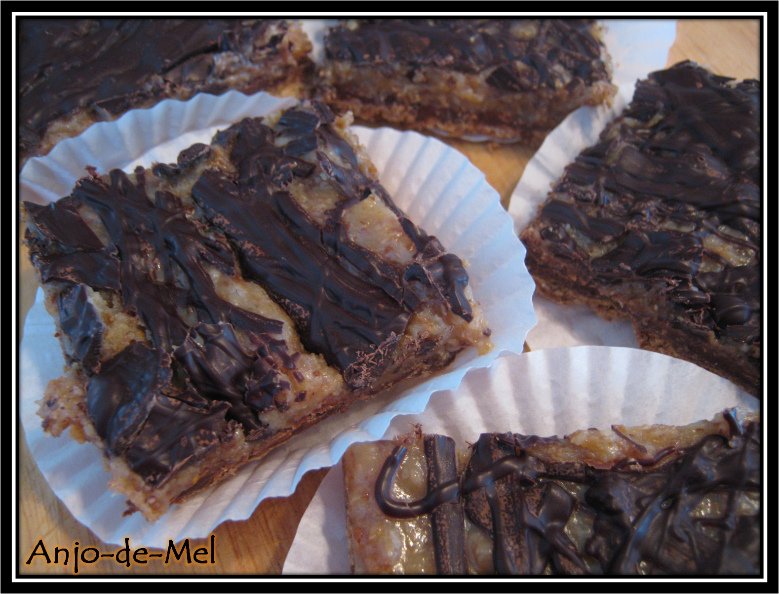 Samoa Bars | Cookies da Anjo de Mel