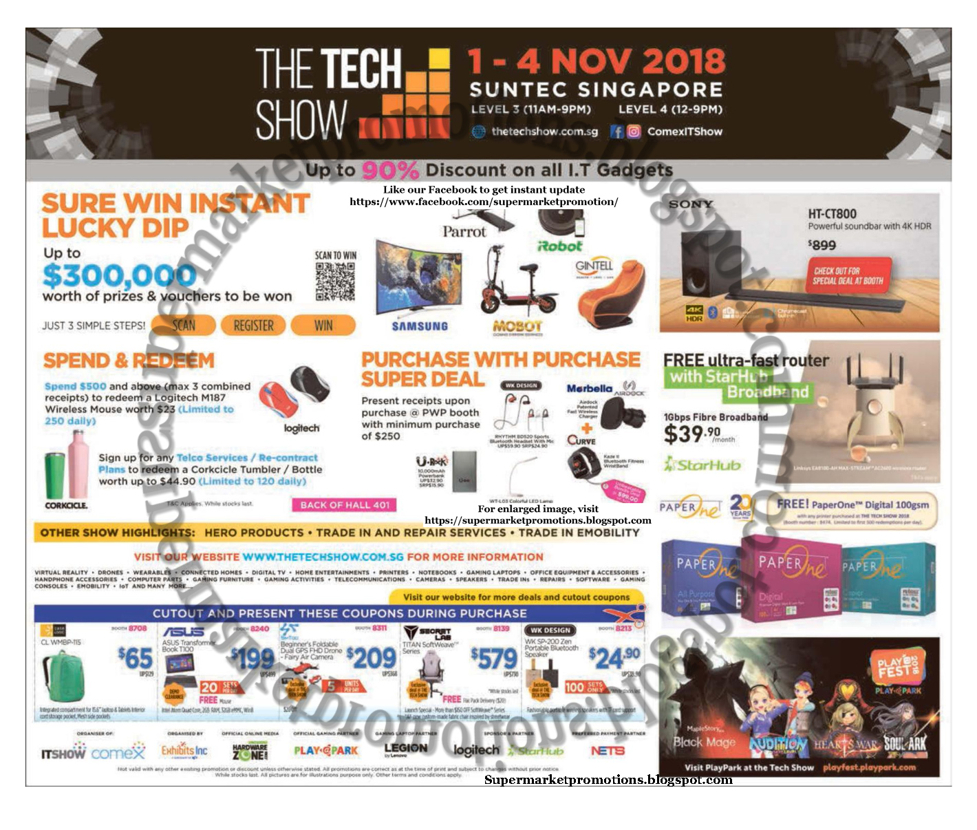 The Tech Show Starts Tomorrow 31 October 2018 ~ Supermarket Promotions