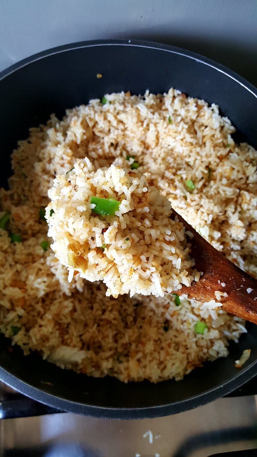 GREEN BELL PEPPER FRIED RICE