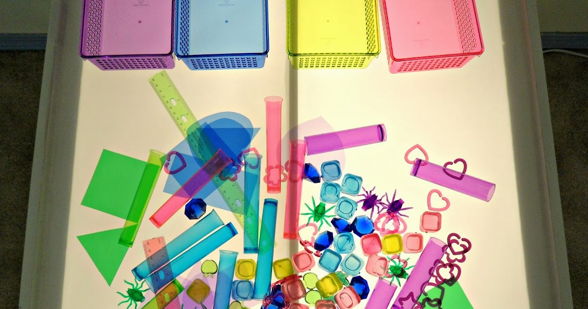 Color Sorting on the Light Table | And Next Comes L - Hyperlexia Resources