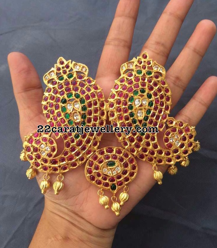 92.5 Silver Pachi Pendant Sets - Jewellery Designs