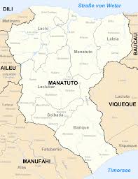 Mapa rai timor-leste especial municipiu Manatuto