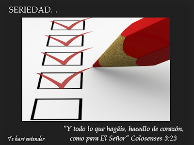 Te Haré Entender...: SERIEDAD