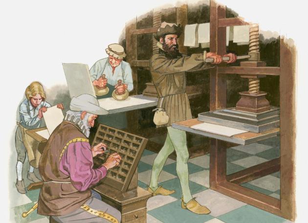 Así funcionaba la imprenta de Gutenberg | RINCON DEL BIBLIOTECARIO