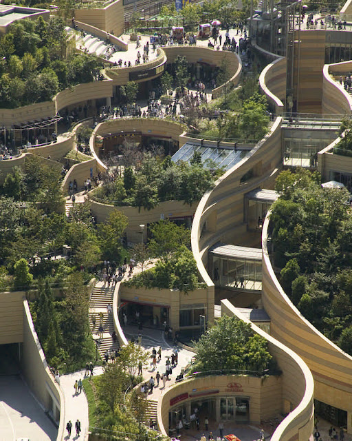 Namba Parks Landscape Gardens in Osaka, Japan: Most Beautiful Houses in ...