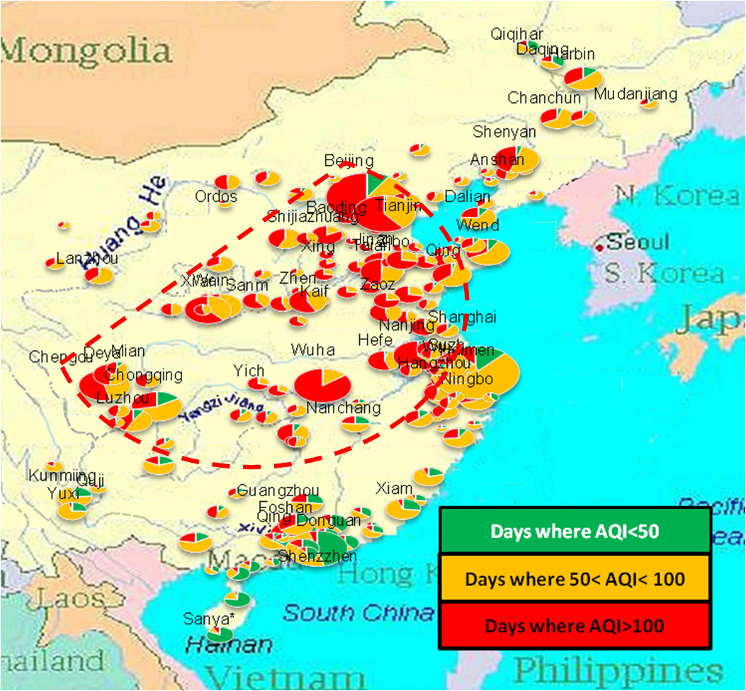 Asian Footprint Watch: Air pollution in China from Jan to Jun 2014 far ...