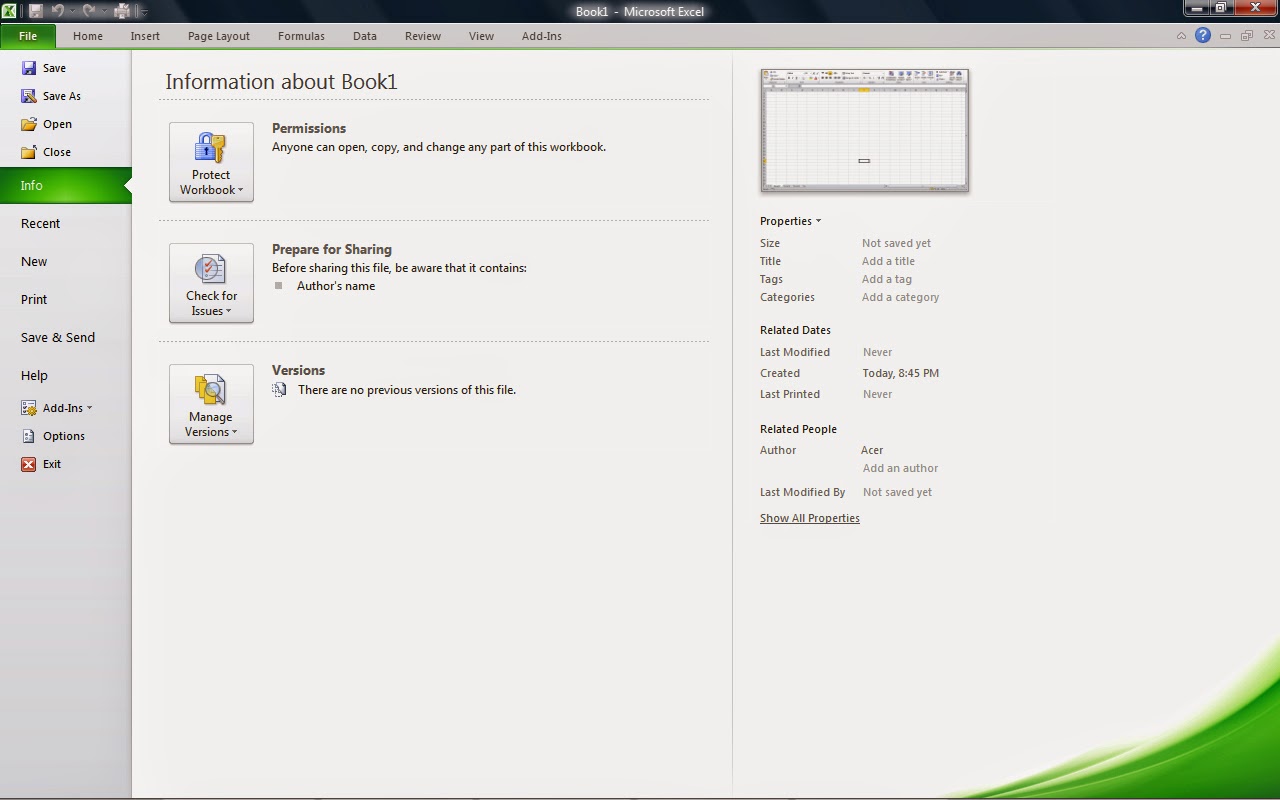 Mengenal Ribbon & Backstage View di Excel 2010 ~ IDEOLICIOUS