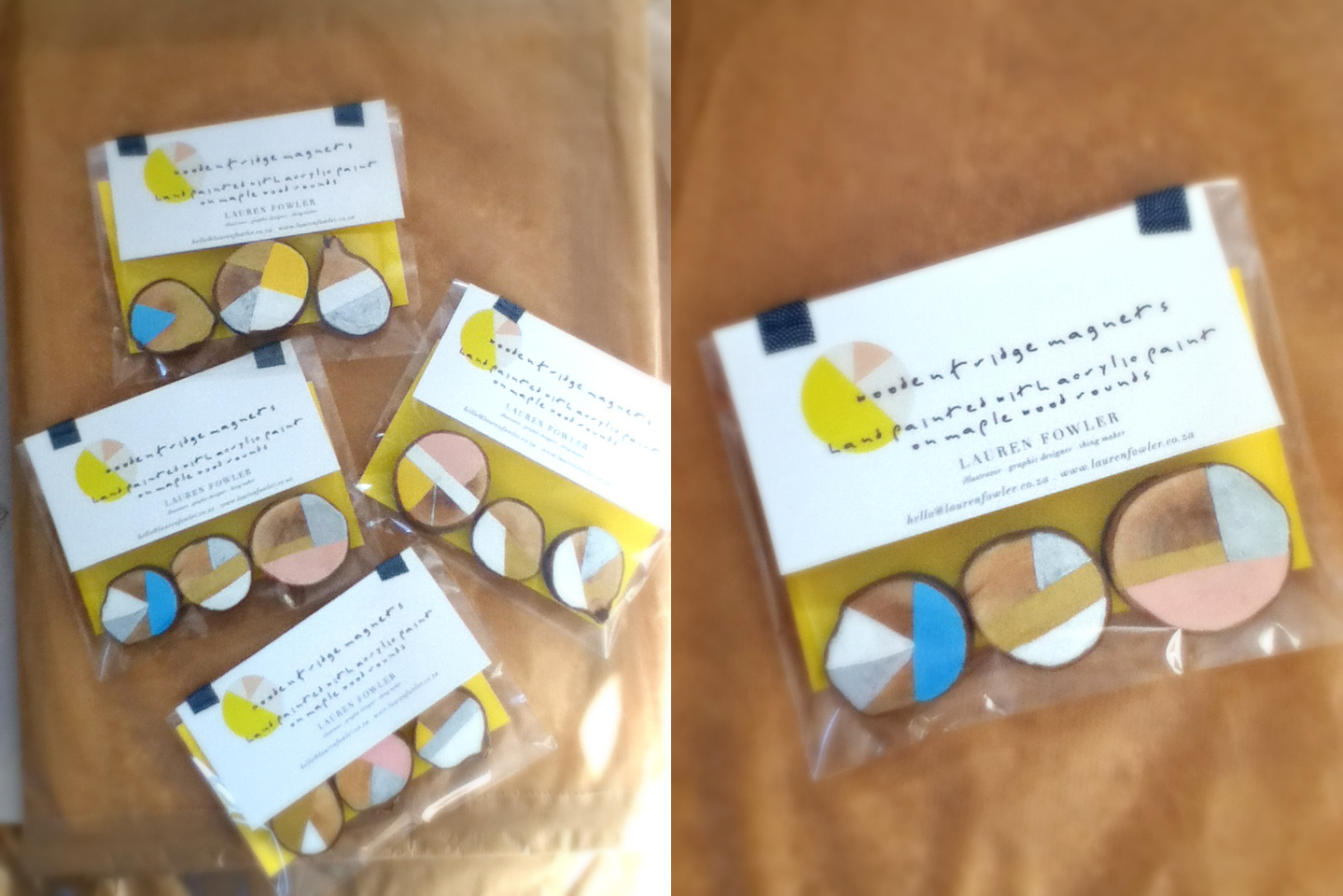 WOODEN FRIDGE MAGNETS