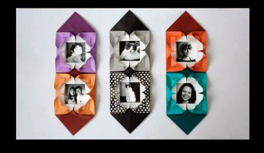Popular DIY Crafts Blog: How to Fold Origami Photo Frame
