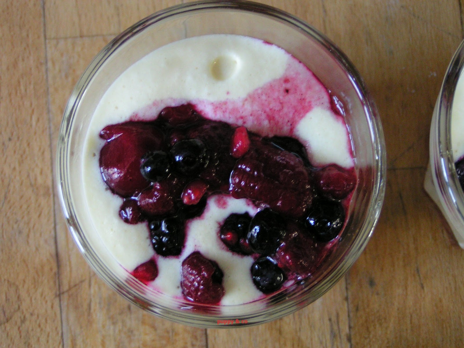 Le pois gourmand: Tiramisu aux fruits des bois.